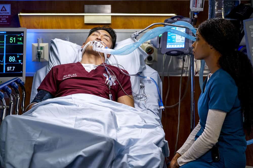 Chicago Med Season 4 Episode 7 Brian Tee As Dr Ethan Choi Yaya Dacosta As April Sexton