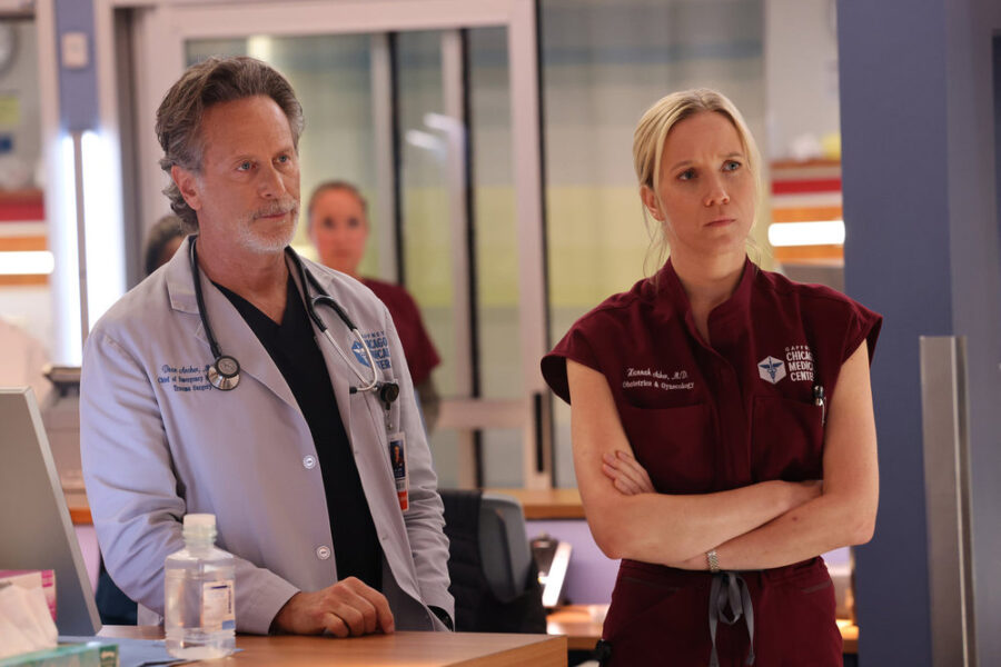 Steven Weber on Chicago Med: Is Archer the Father of Hannah’s Baby?