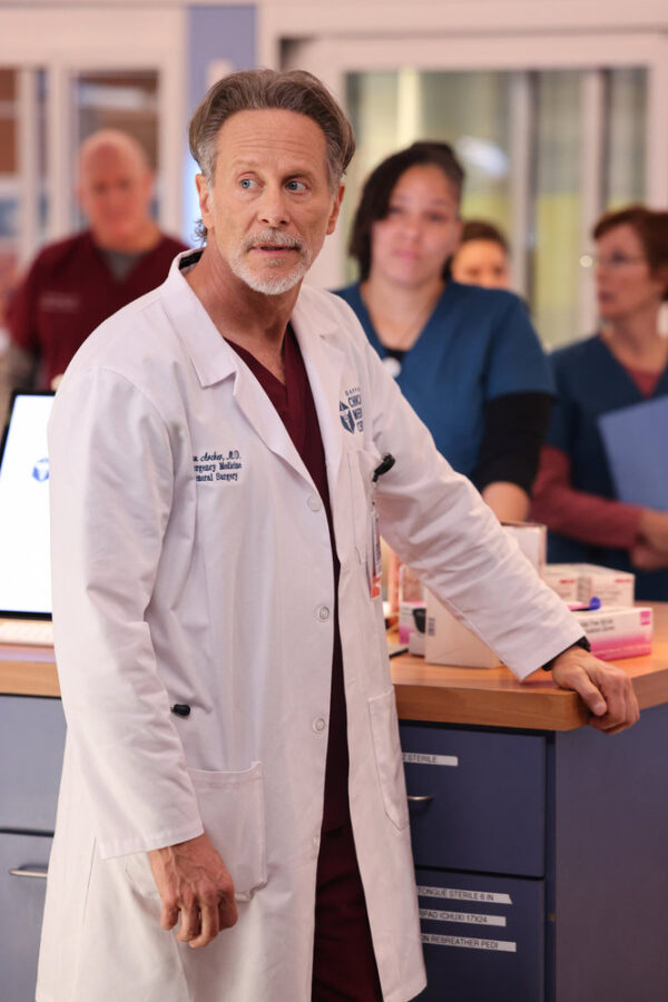 Steven Weber on Chicago Med: Is Archer the Father of Hannah’s Baby?